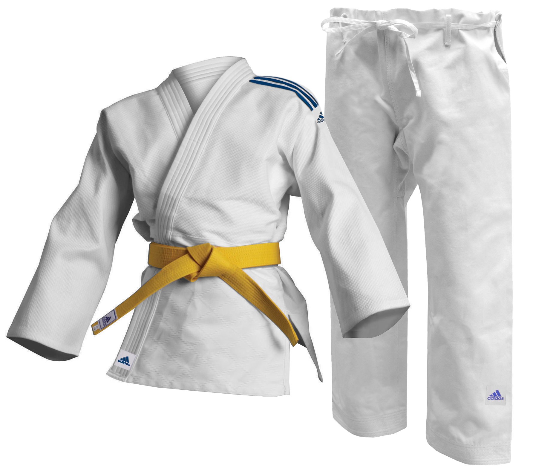 adidas Club Judo Uniform - White 350g - English